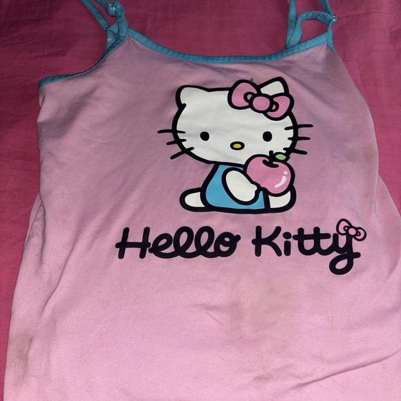Hello Kitty | Shirts & Tops | Hello Kitty Pink And Blue Camisole With ...
